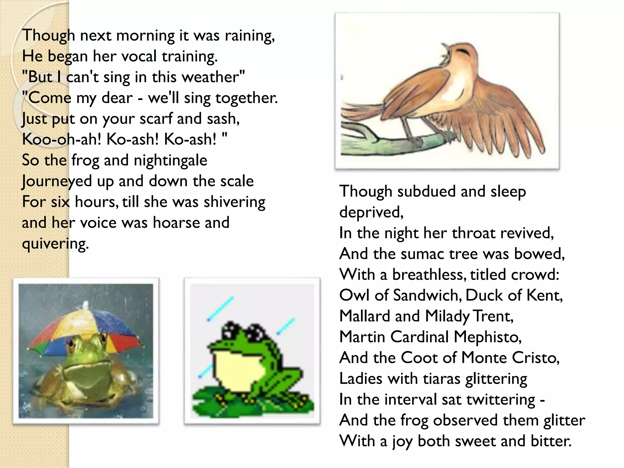 The Frog and the Nightingale by Vikram Seth | PPSX