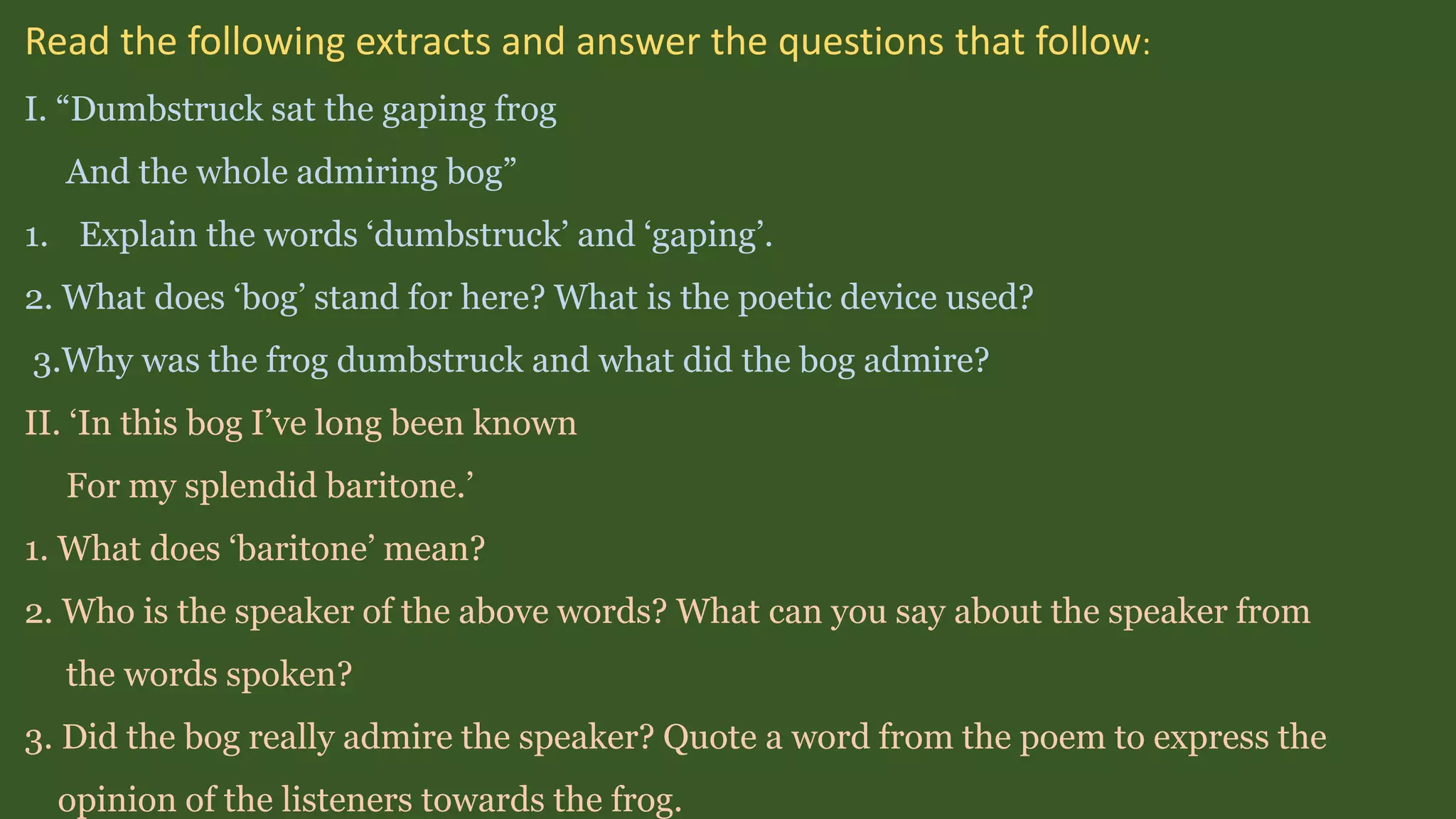 The frog and the nightingale | PPTX