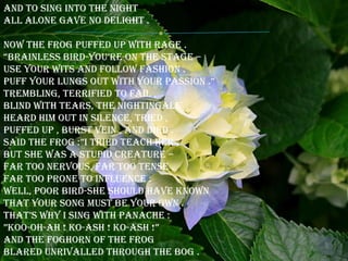 The frog and the nightingle | PPT