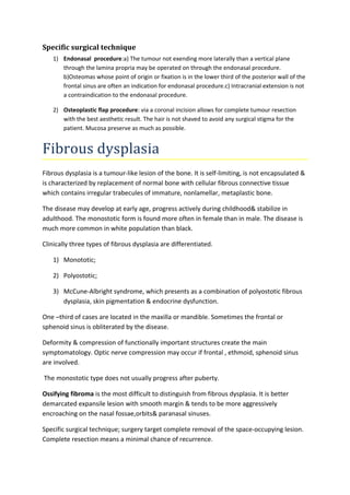 The frontal sinus(osteoma, inverted papilloma, fibrous dysplasia) | DOC ...