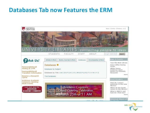 The Front Face of the ERM