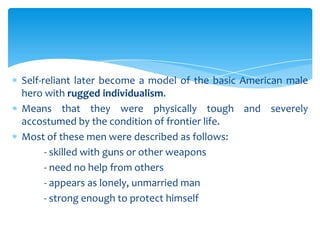 American Studies - The Frontier Heritage | PPTX