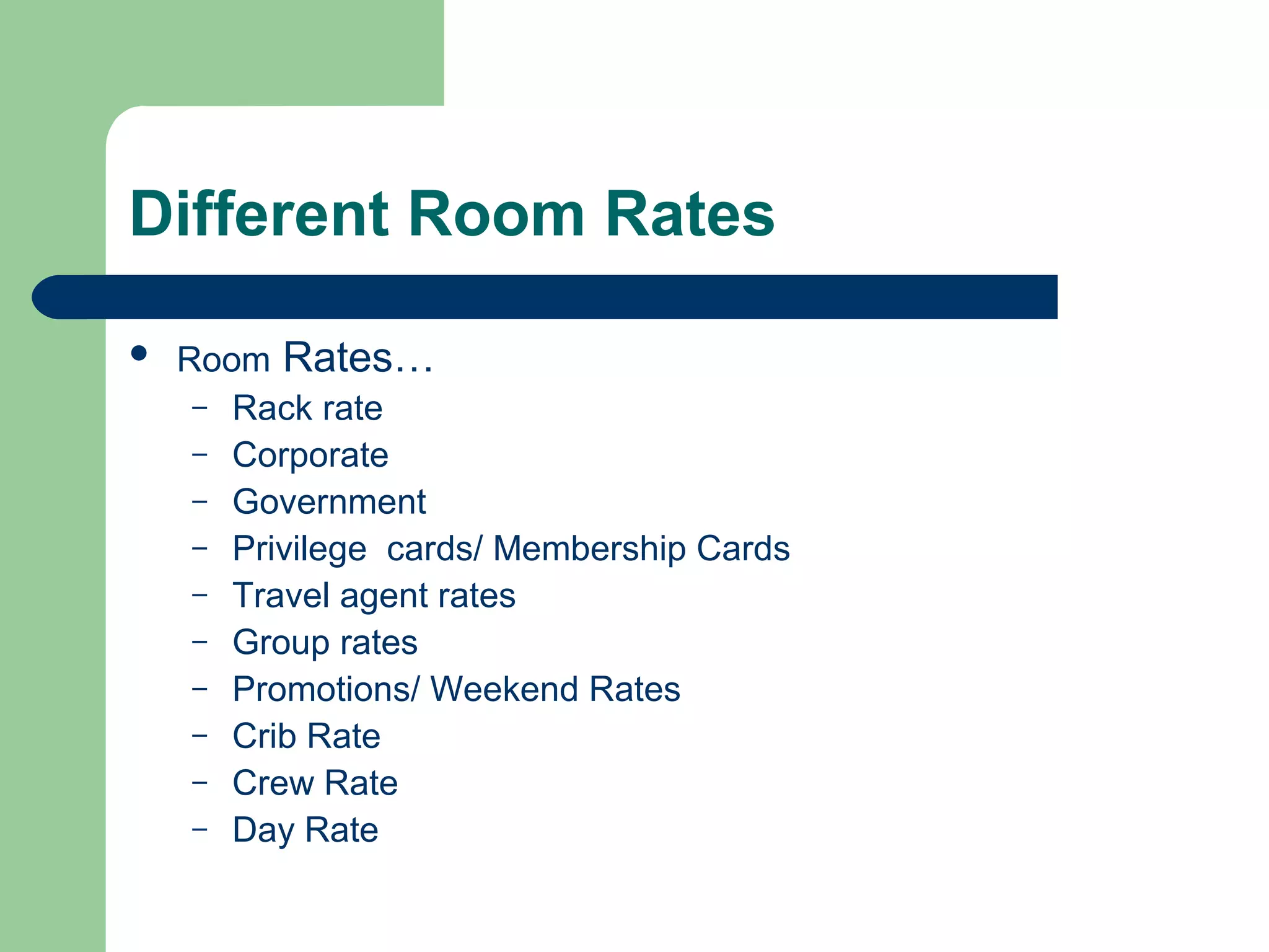 The front office department | PPT