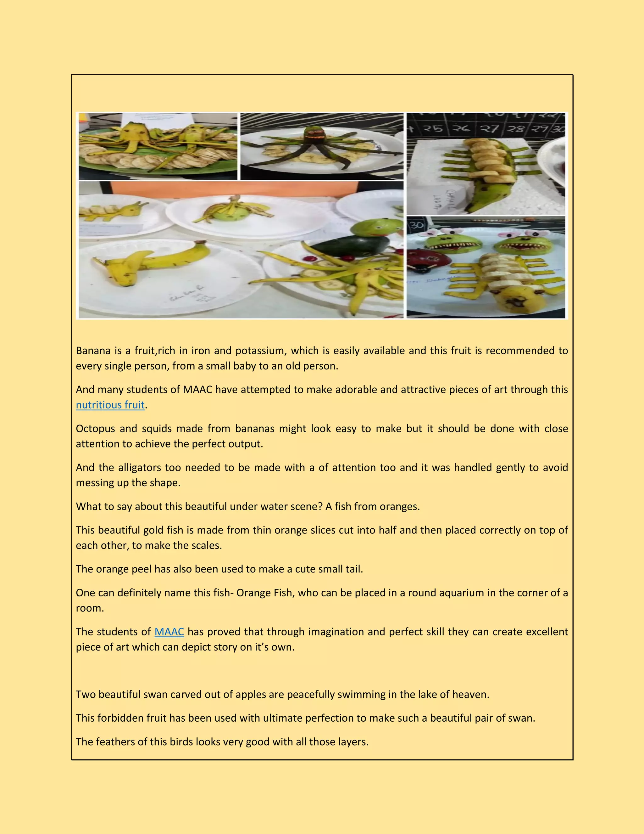 THE FRUIT CARVING COMPETITION | PDF