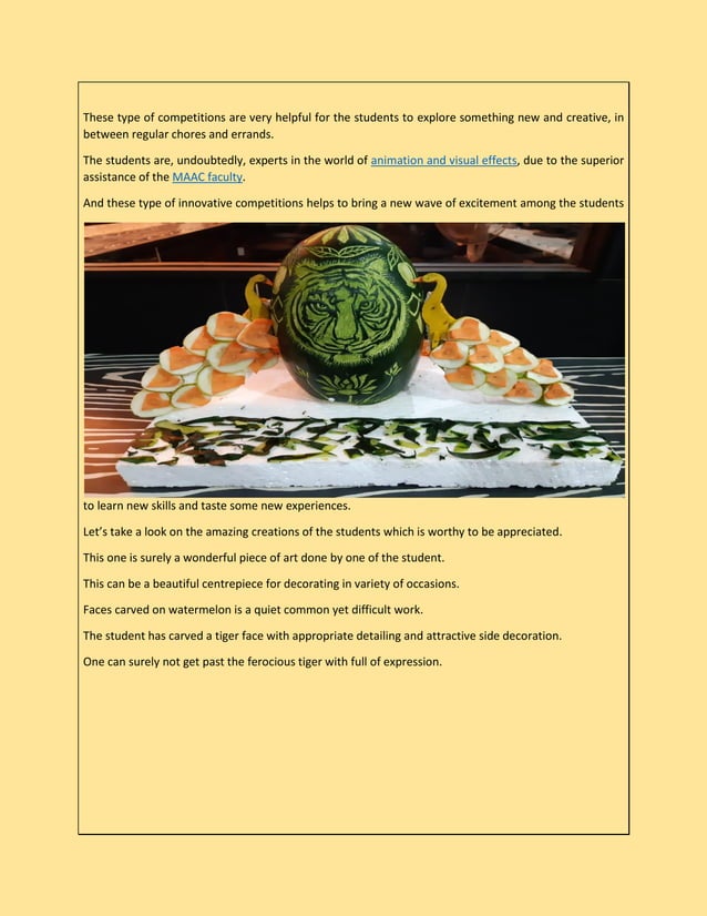 THE FRUIT CARVING COMPETITION | PDF | Gardening | Home & Garden