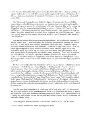 The fruit of the spirit | PDF