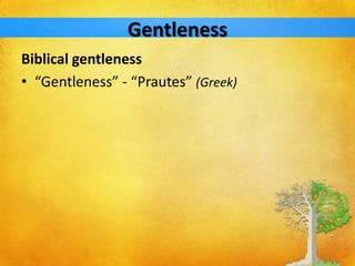 The Fruit of the Spirit - Gentleness | PPTX