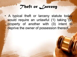 Theft | PPTX