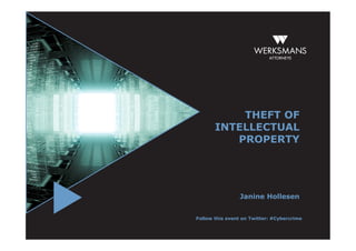 Understanding Cybercrime: Theft of Intellectual Property - Janine ...