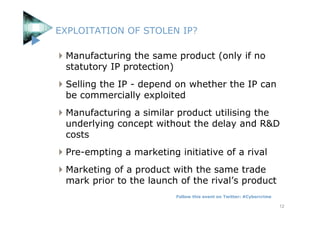 Understanding Cybercrime: Theft of Intellectual Property - Janine ...