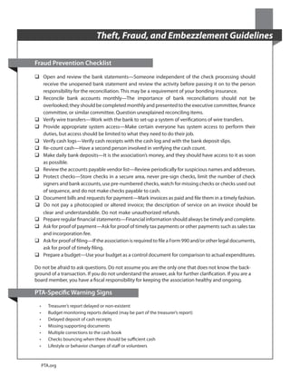 Theft, Fraud, and Embezzlement Guidelines | PDF