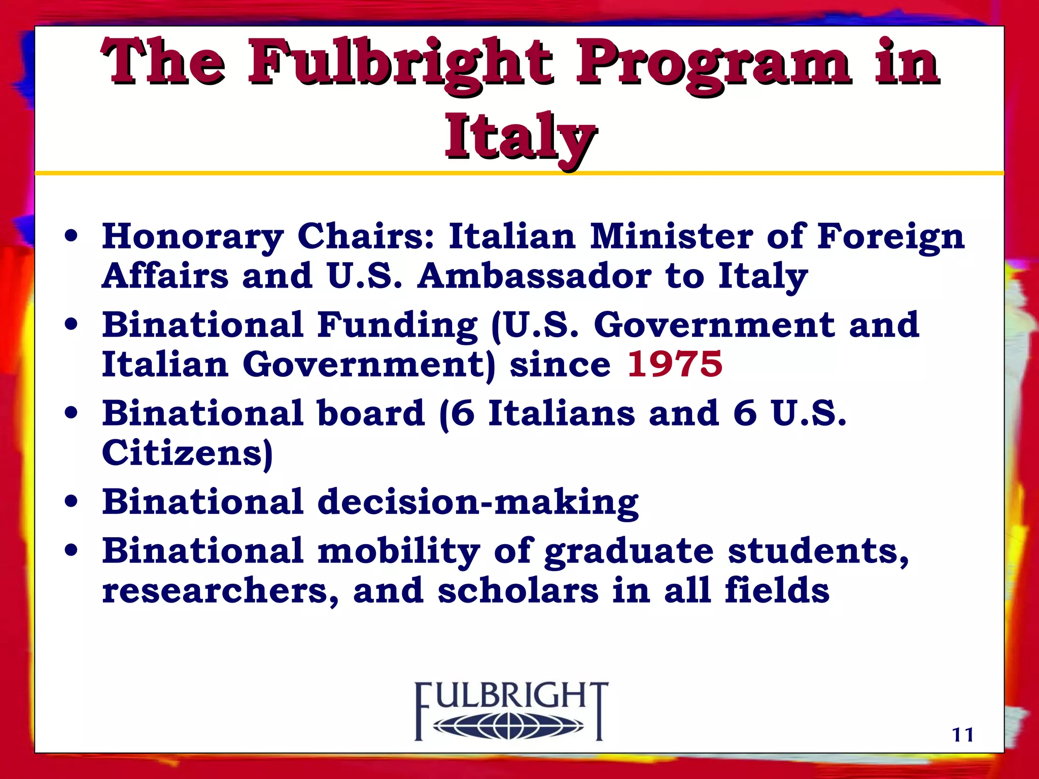 The Fulbright Program | PPT