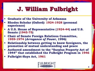 The Fulbright Program | PPT