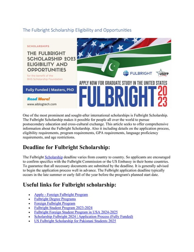 The Fulbright Scholarship Eligibility and Opportunities.pdf