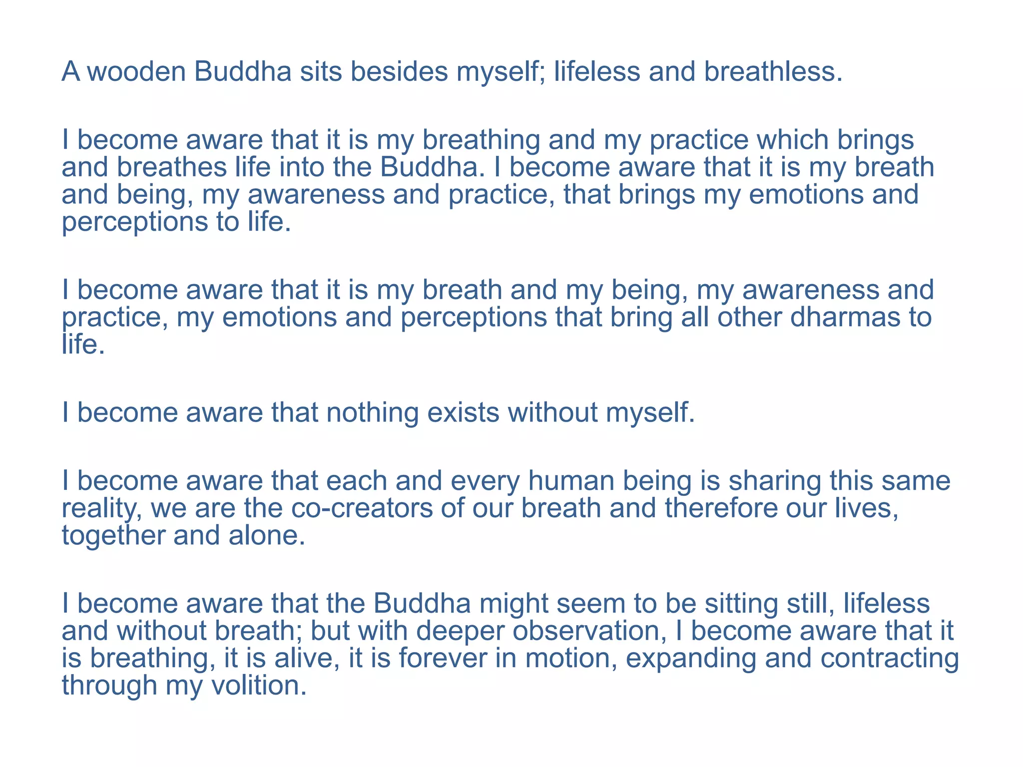 The Full Awareness of Breathing | PPT