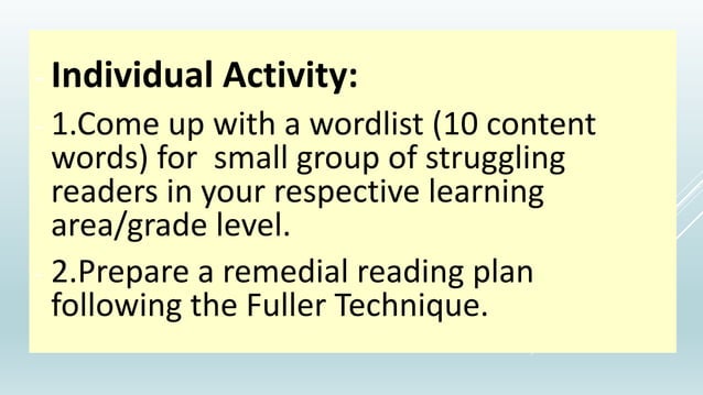 The Fuller Technique.pptx | Educational Assessment | Education