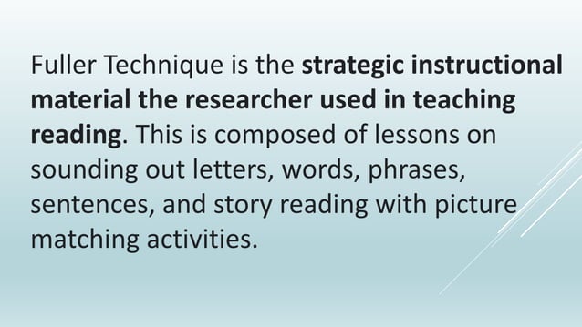 The Fuller Technique.pptx | Educational Assessment | Education