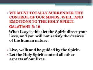 The Fullness of the Holy Spirit | PPT