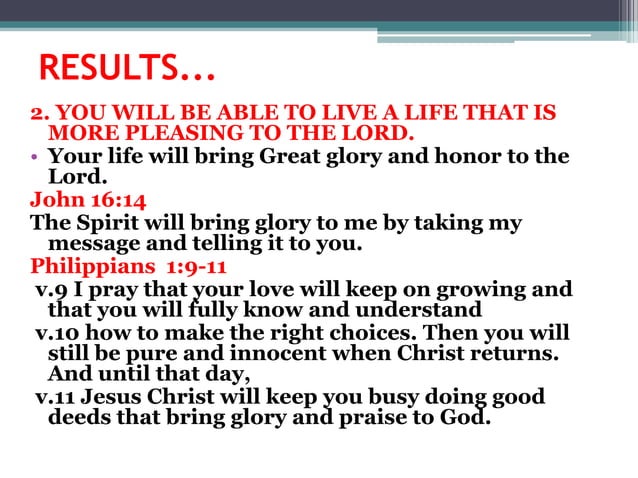 The Fullness of the Holy Spirit | PPTX