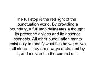 The full stop | PPT