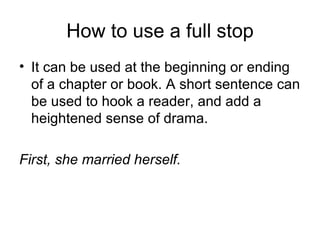 The full stop | PPT