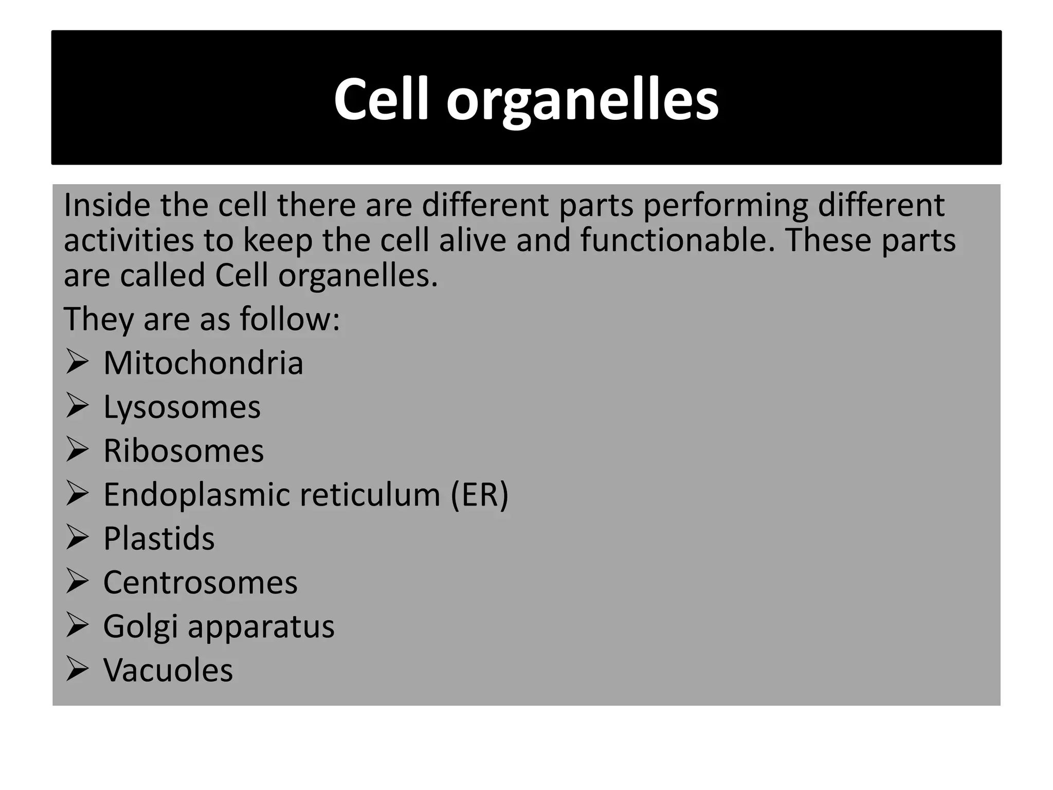 The funamental unit of life | PPTX