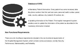 The Functional and Non-functional Requirement for Hospital Management ...
