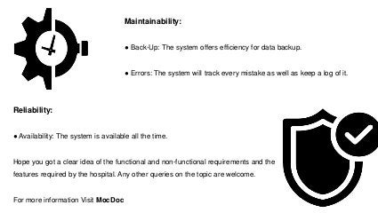 The Functional and Non-functional Requirement for Hospital Management ...