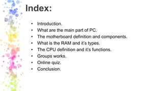 The functionality of a pc | PPT