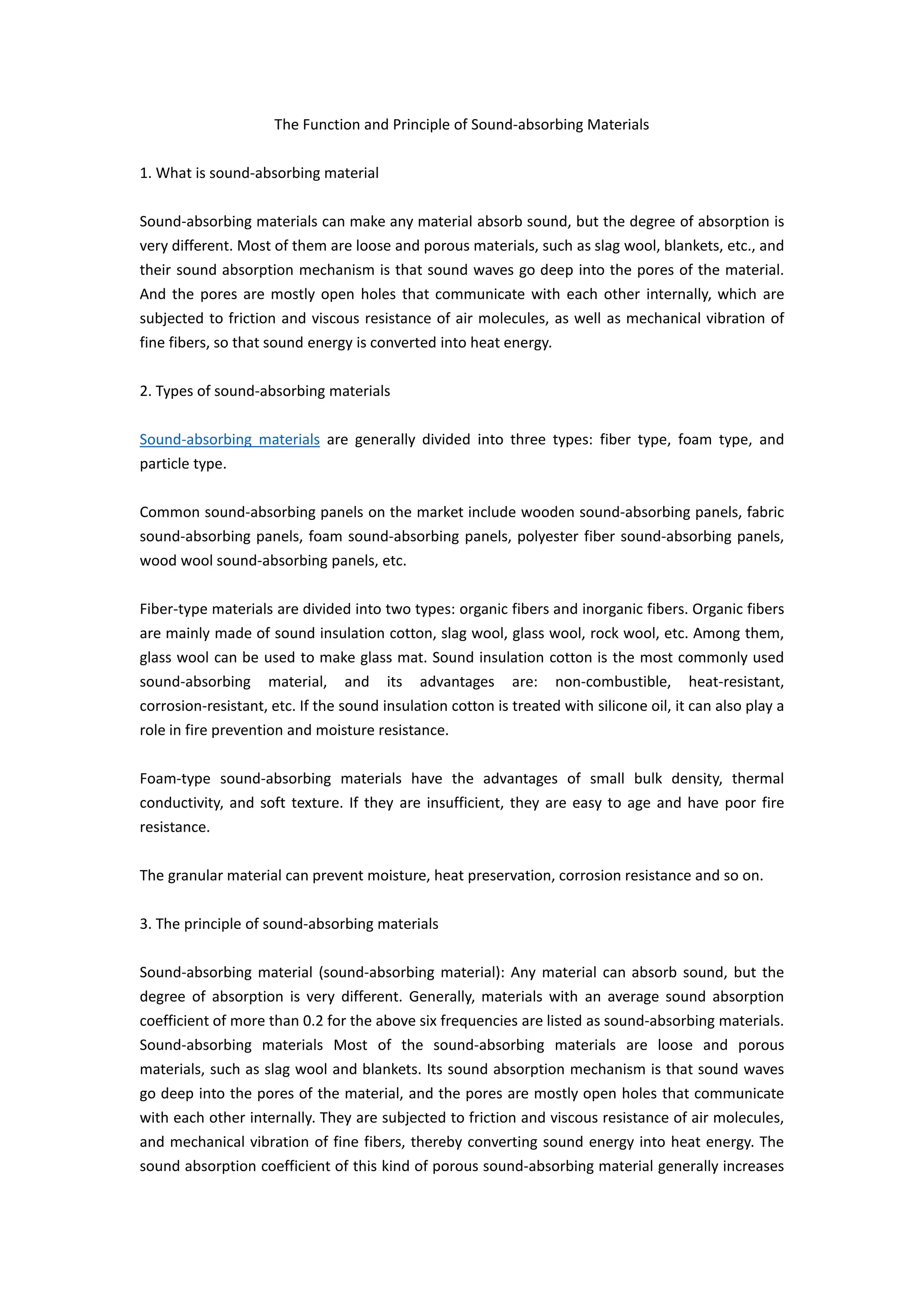 The Function and Principle of Sound absorbing Materials.pdf