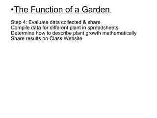 The Function of a Garden | PPT