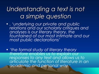 The function of literature | PPT