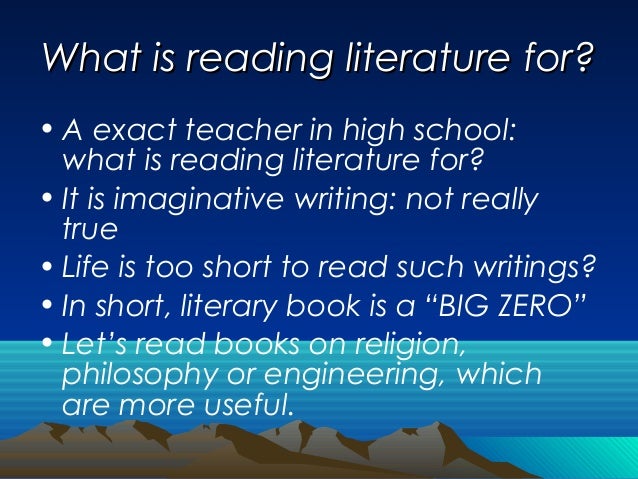 The function of literature