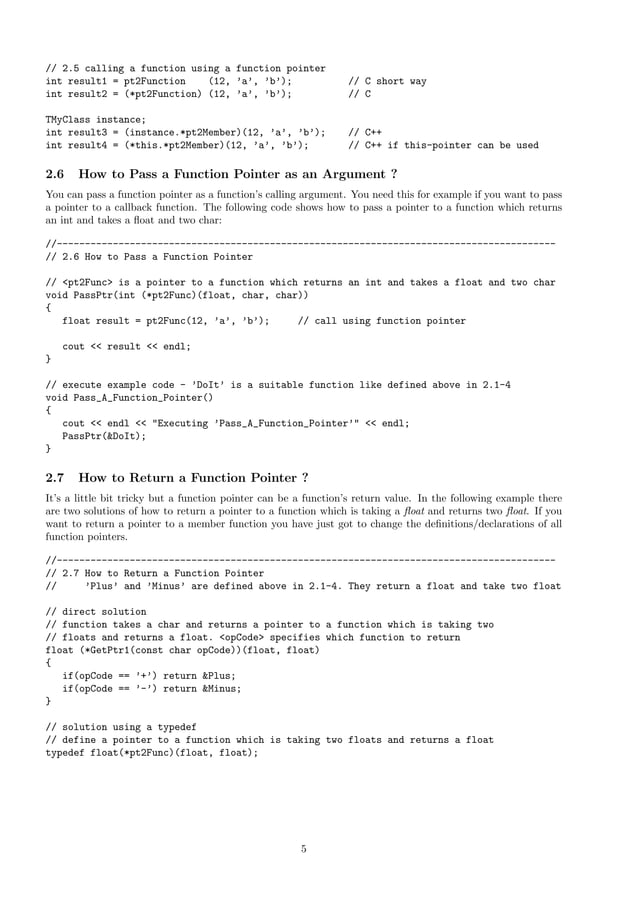 The Function Pointer Tutorials Pdf Programming Languages Computing