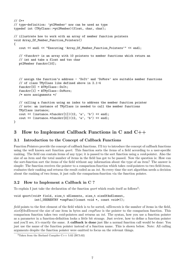 The Function Pointer Tutorials Pdf Programming Languages Computing
