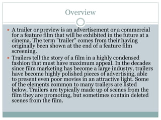 The functions of a film trailer | PPT