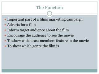 The functions of a film trailer | PPT