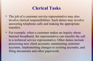 The functions of the customer care department | PPT