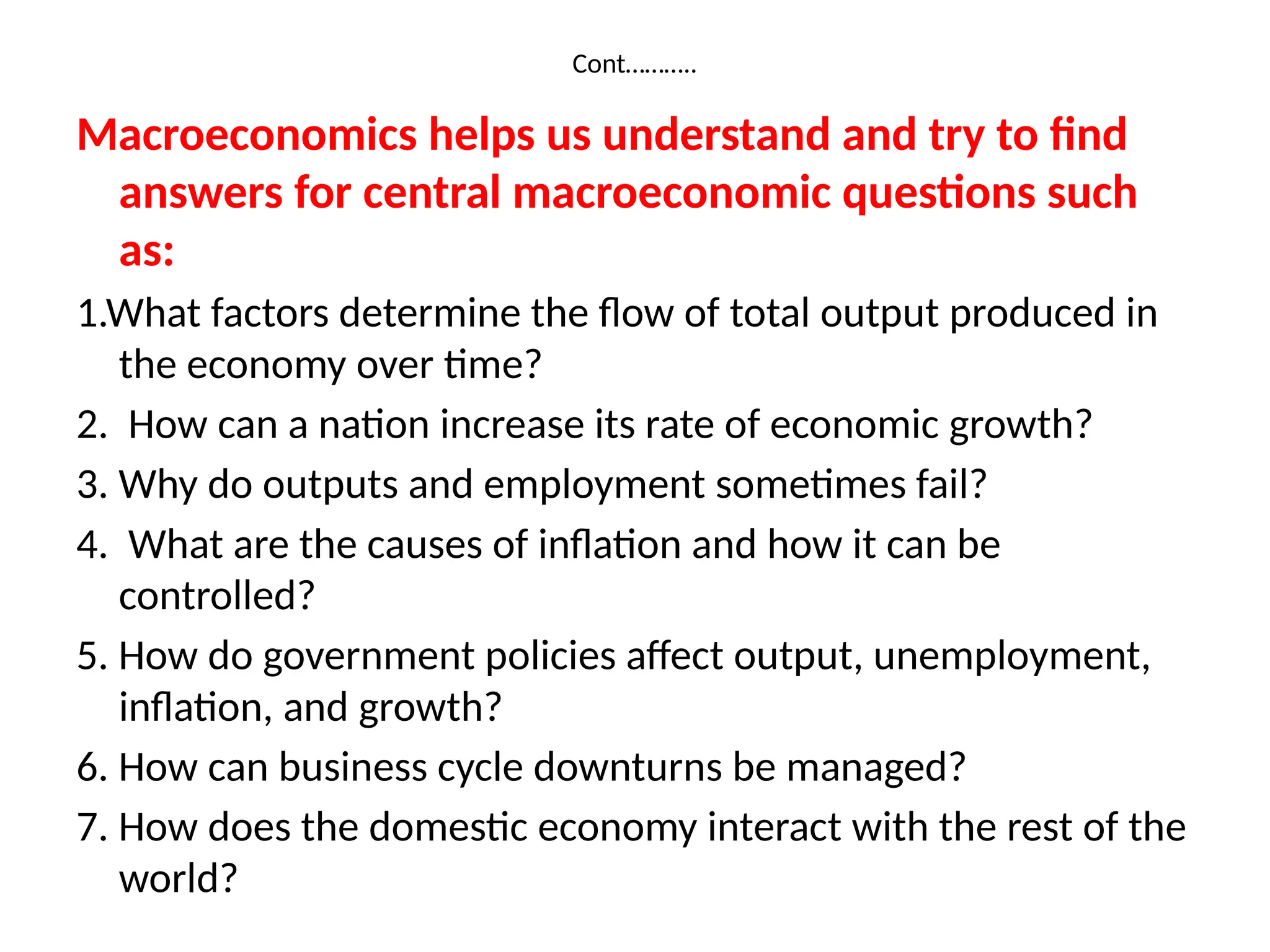 The Fundamental Concepts Of Macroeconomics ppt.pptx | Business ...