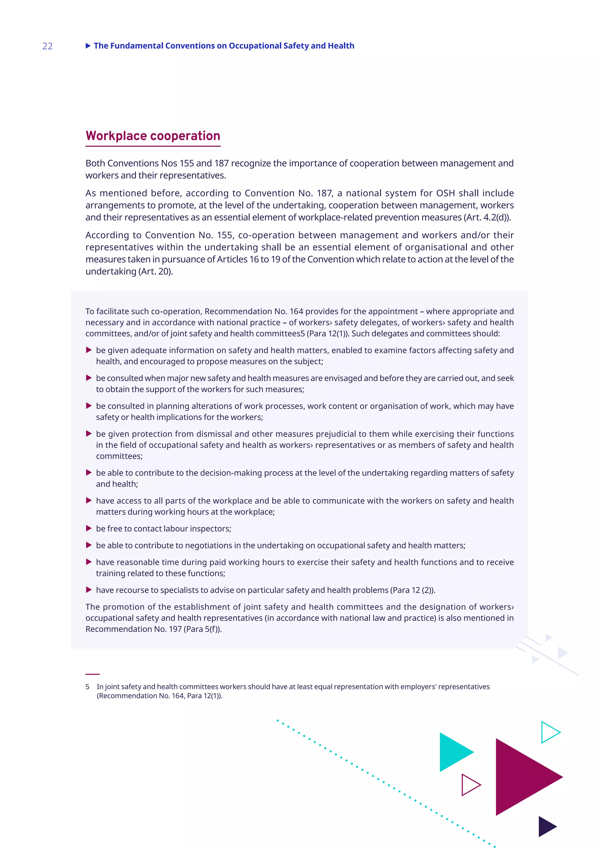 The fundamental conventions on occupational safety and health - ILO | PDF
