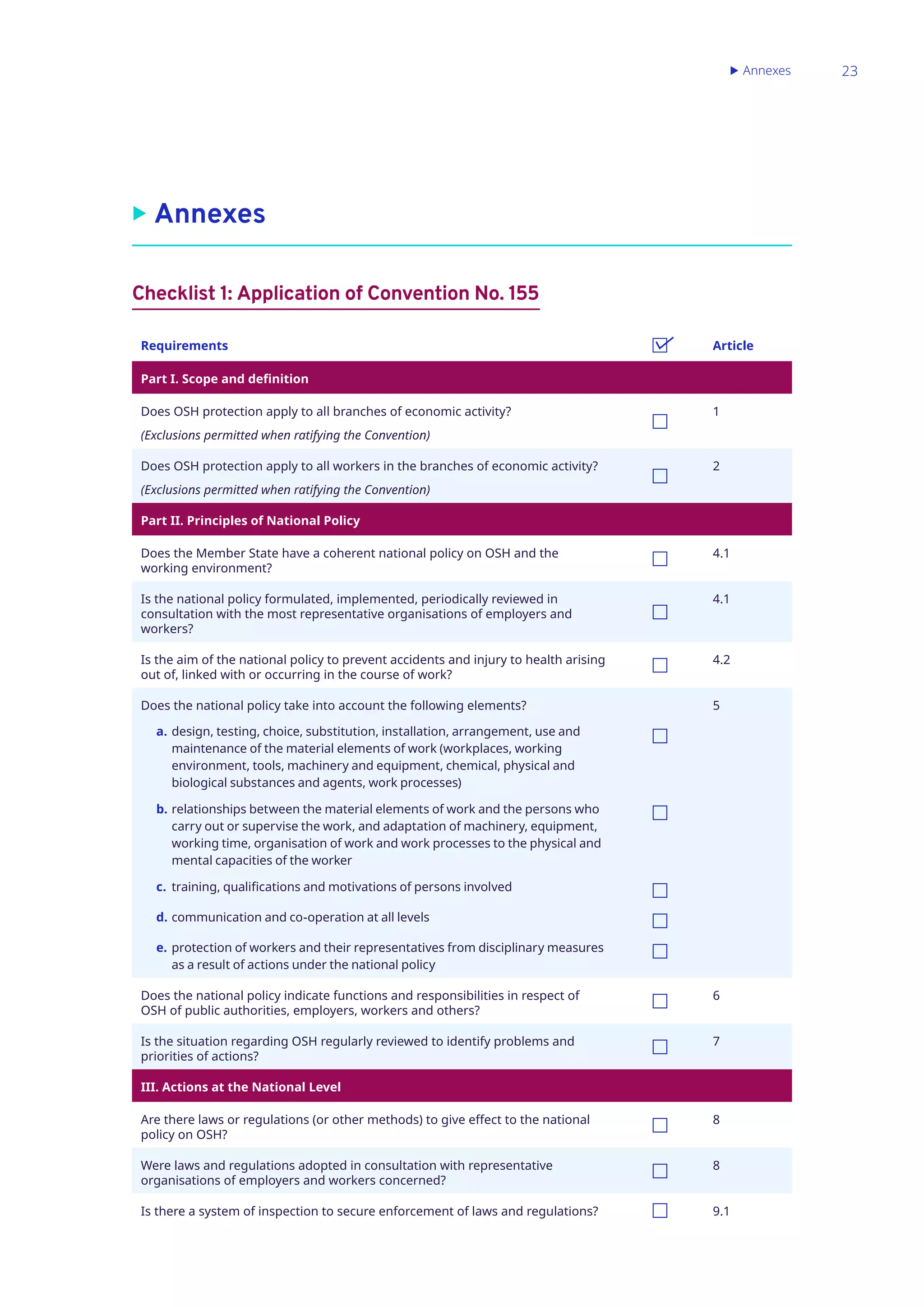The fundamental conventions on occupational safety and health - ILO | PDF