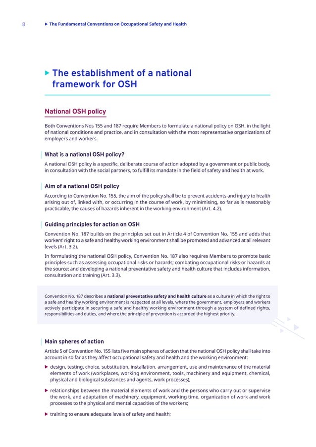 The fundamental conventions on occupational safety and health - ILO | PDF