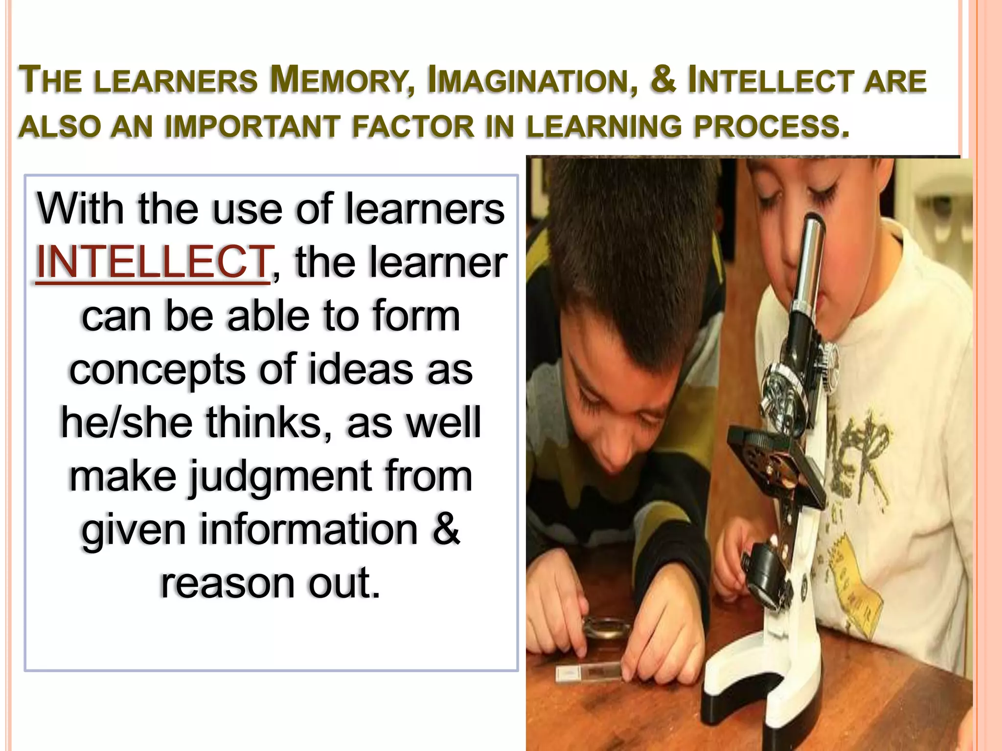 The fundamental equipment of the Learner | PPTX