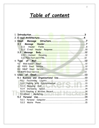 The Fundamental of Electronic Mail (E-mail) | PDF