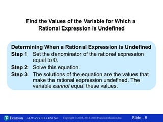 Section 14.1 The fundamental property of rational expressions | PPT