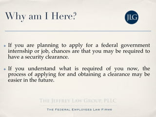 The Fundamentals of Applying for and Obtaining a Security Clearance | PDF