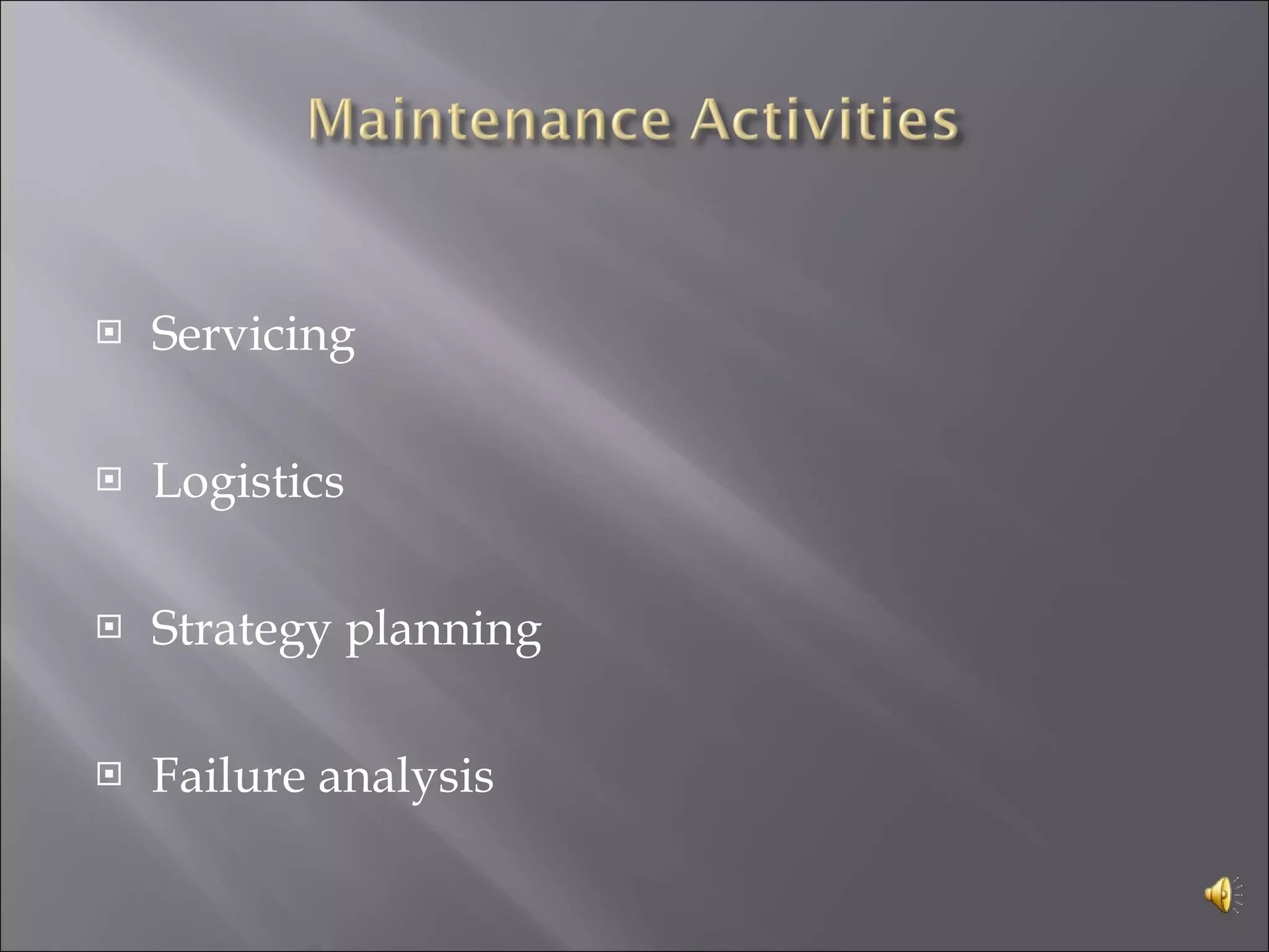 The Fundamentals Of Engineering Maintenance | PPT