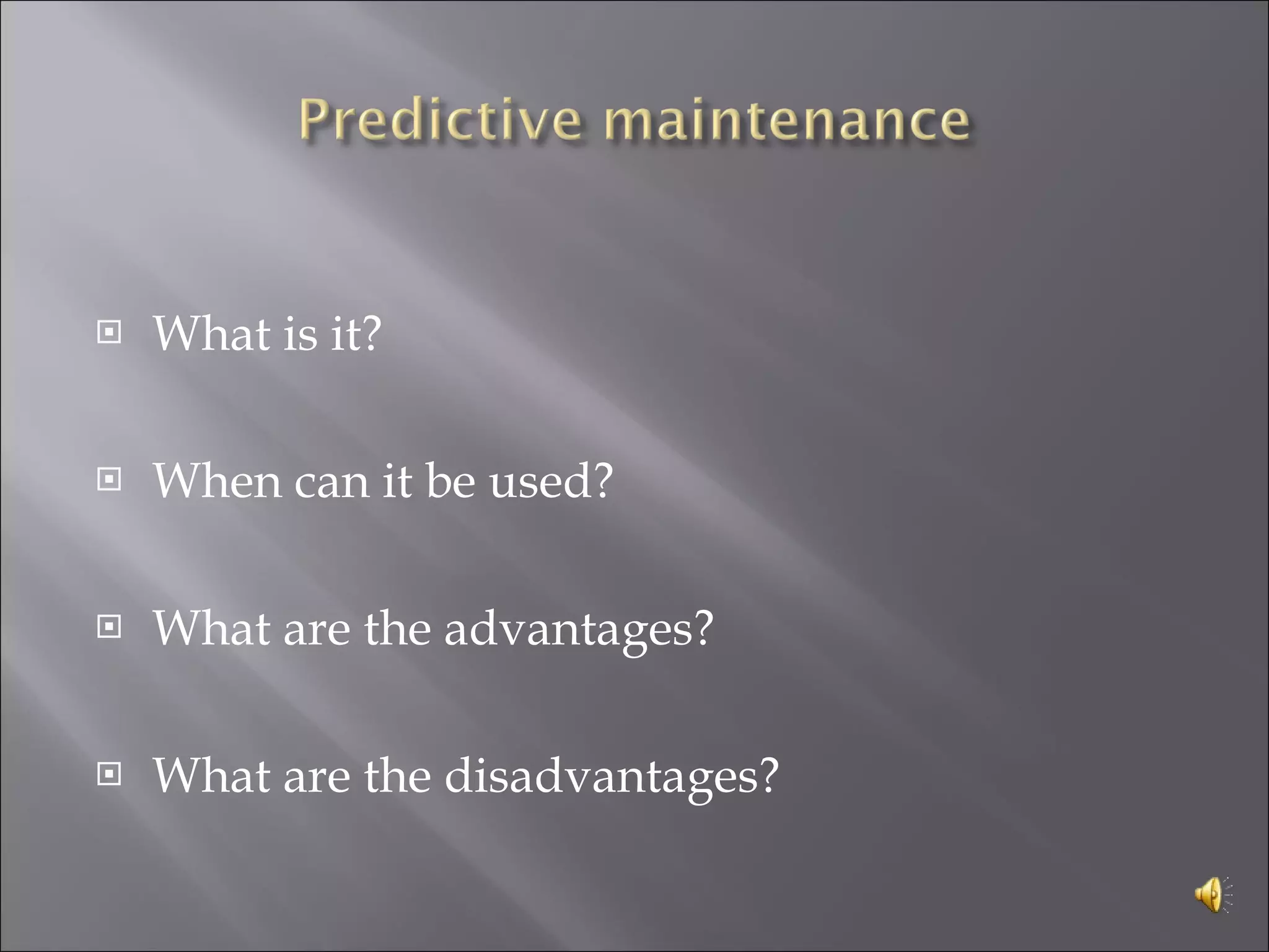 The Fundamentals Of Engineering Maintenance | PPT