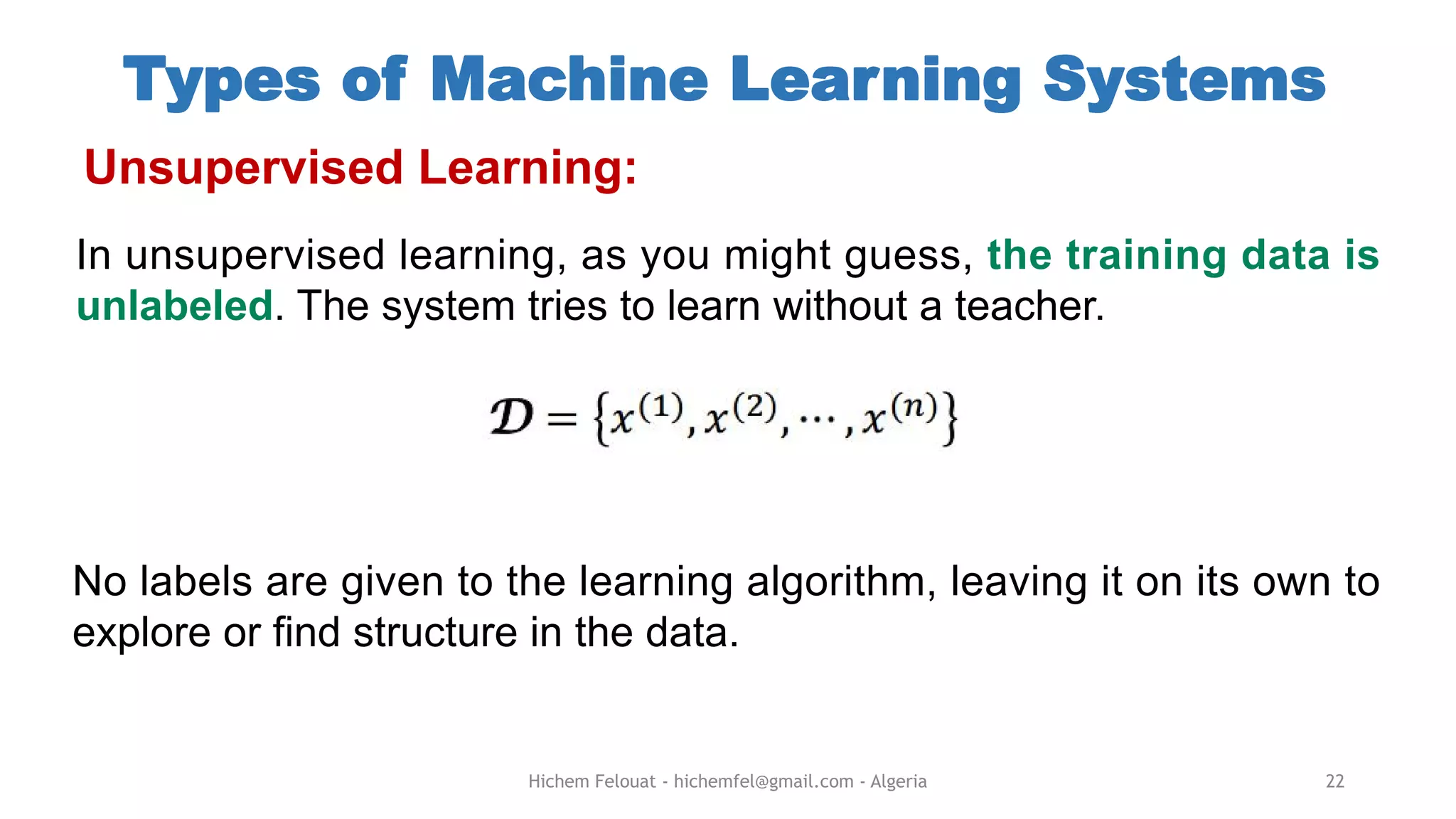 The fundamentals of Machine Learning | PDF
