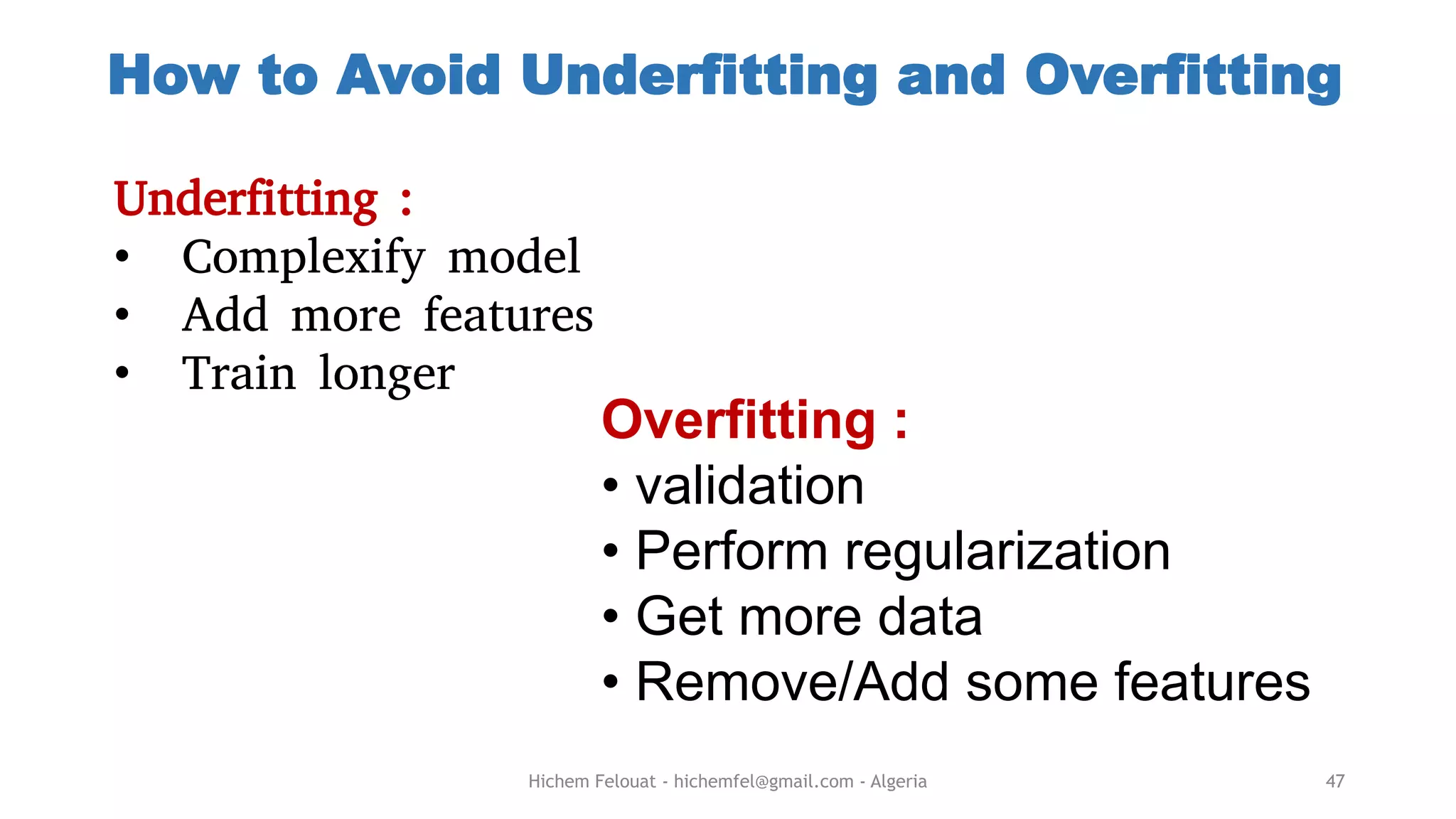 The fundamentals of Machine Learning | PDF